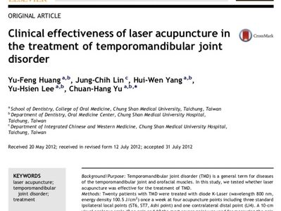 Laser Acupuncture And Low Level Laser Therapy - K-Laser Resources